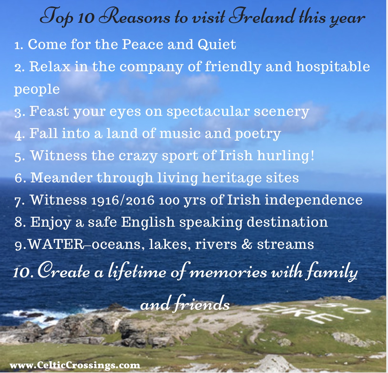 Visit Ireland-Top 10 Reasons – Celtic Crossings Productions Visit Ireland-Top 10 Reasons – Celtic Crossings Productions